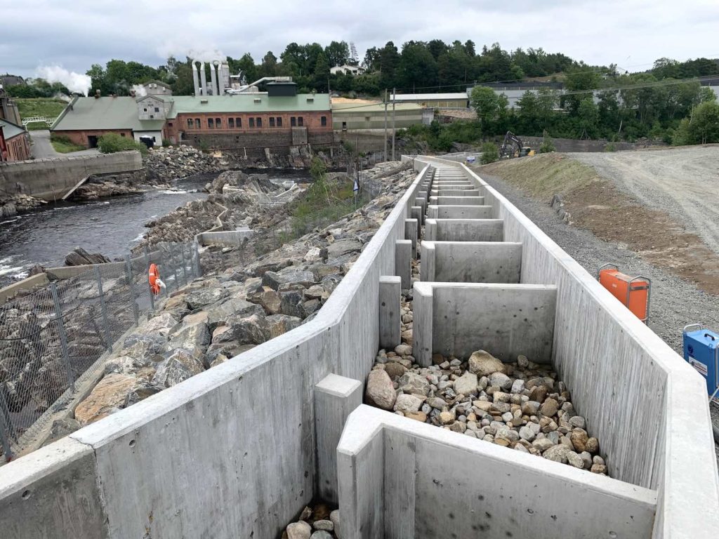 A new salmon ladder is being built at the Rygene waterfall - Rygene ...